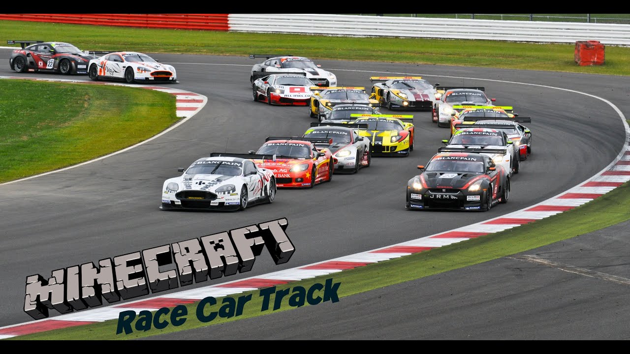 Minecraft PC - Building for Fun - Race Car Track (17) - YouTube