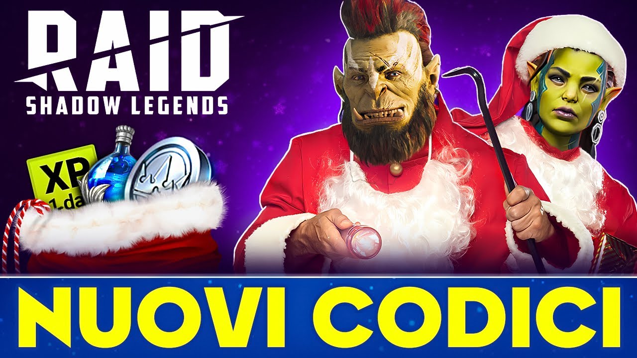 2025 🎁 NATALE Code Raid Shadow Legends 🎁 Codici Raid per Campioni ...