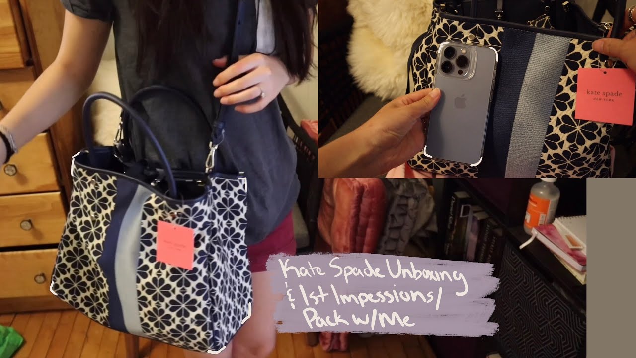 Kate Spade Unboxing & 1st Impressions/Pack with me - YouTube