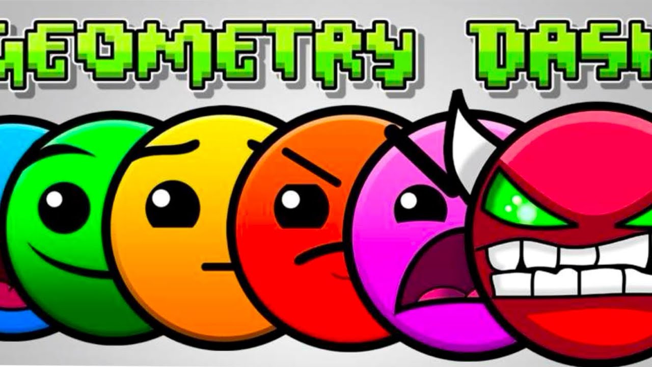 Geometry Dash N/A to Insane Demon Difficulty Face Drawing (Procreate ...