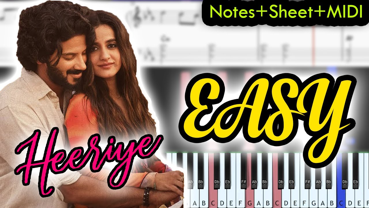 Heeriye - Notes+Sheet+MIDI - EASY Piano Tutorial - YouTube