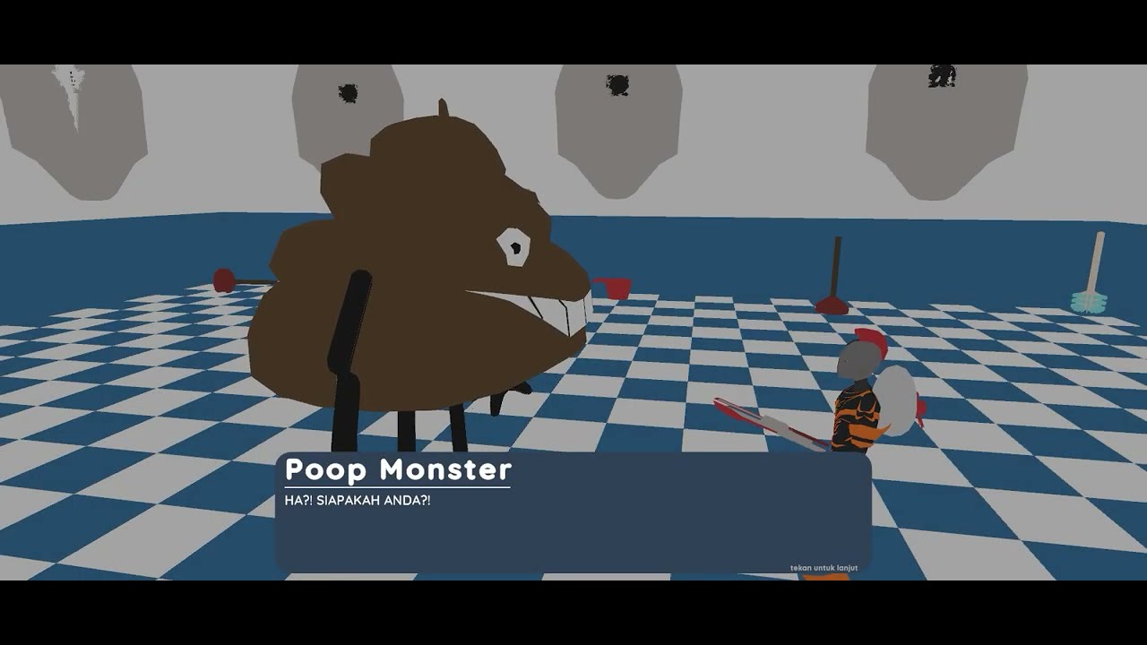 Mengalahkan Poop monster - YouTube