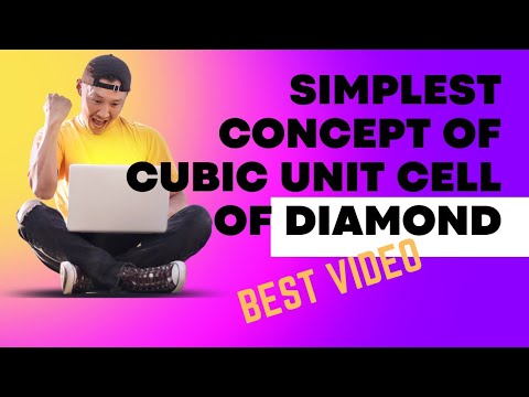 Simplest concept of Cubic unit cell of diamond - YouTube
