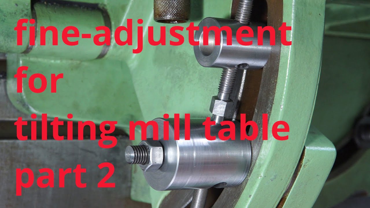 fine adjustment device for tilting mill table (2/2) - YouTube