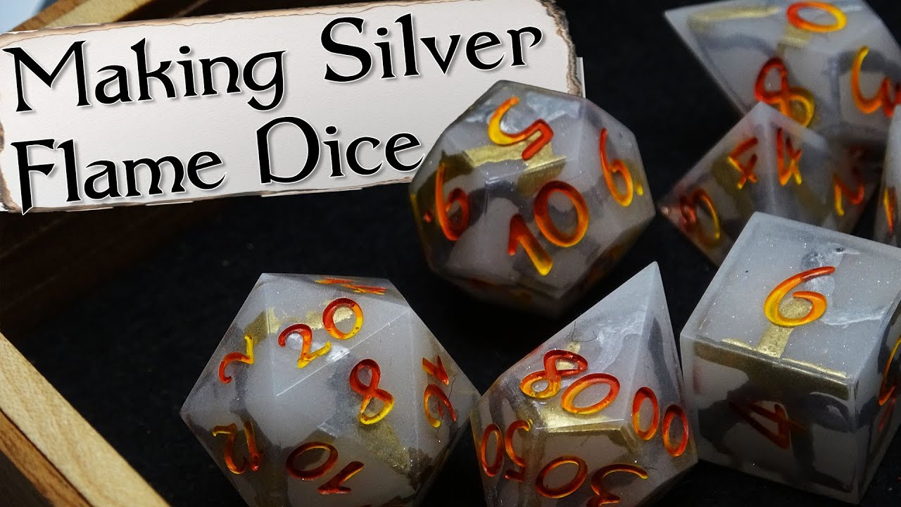 I Made Silver Flame Dice For My Eberron Light Cleric - YouTube
