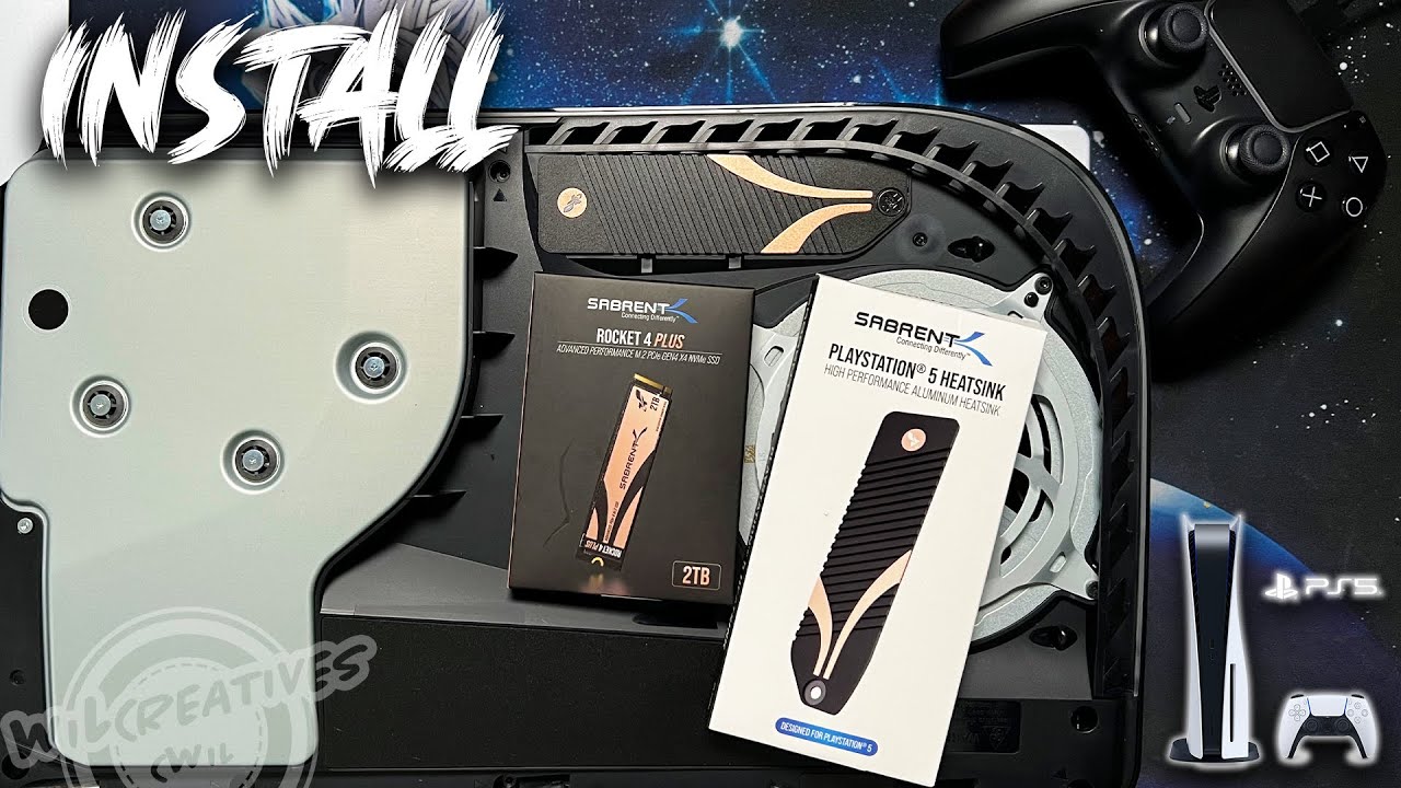 PS5 SSD Upgrade Sabrent PS5 Heatsink 2TB Sabrent Rocket 4 Plus M 2 PS5 SSD Upgrade Sabrent PS5 Heatsink 2TB Sabrent Rocket 4 Plus M 2