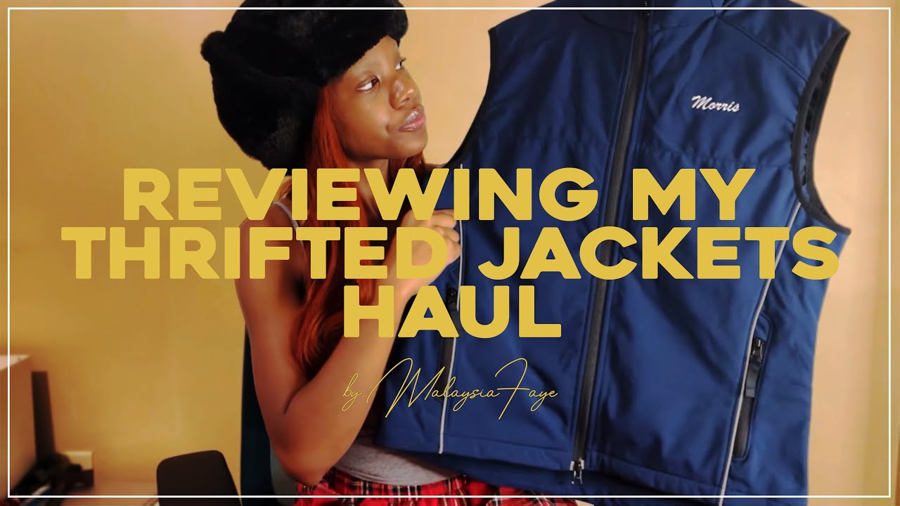 Reviewing My Thrifting Jackets Collection (Try on Haul) - YouTube