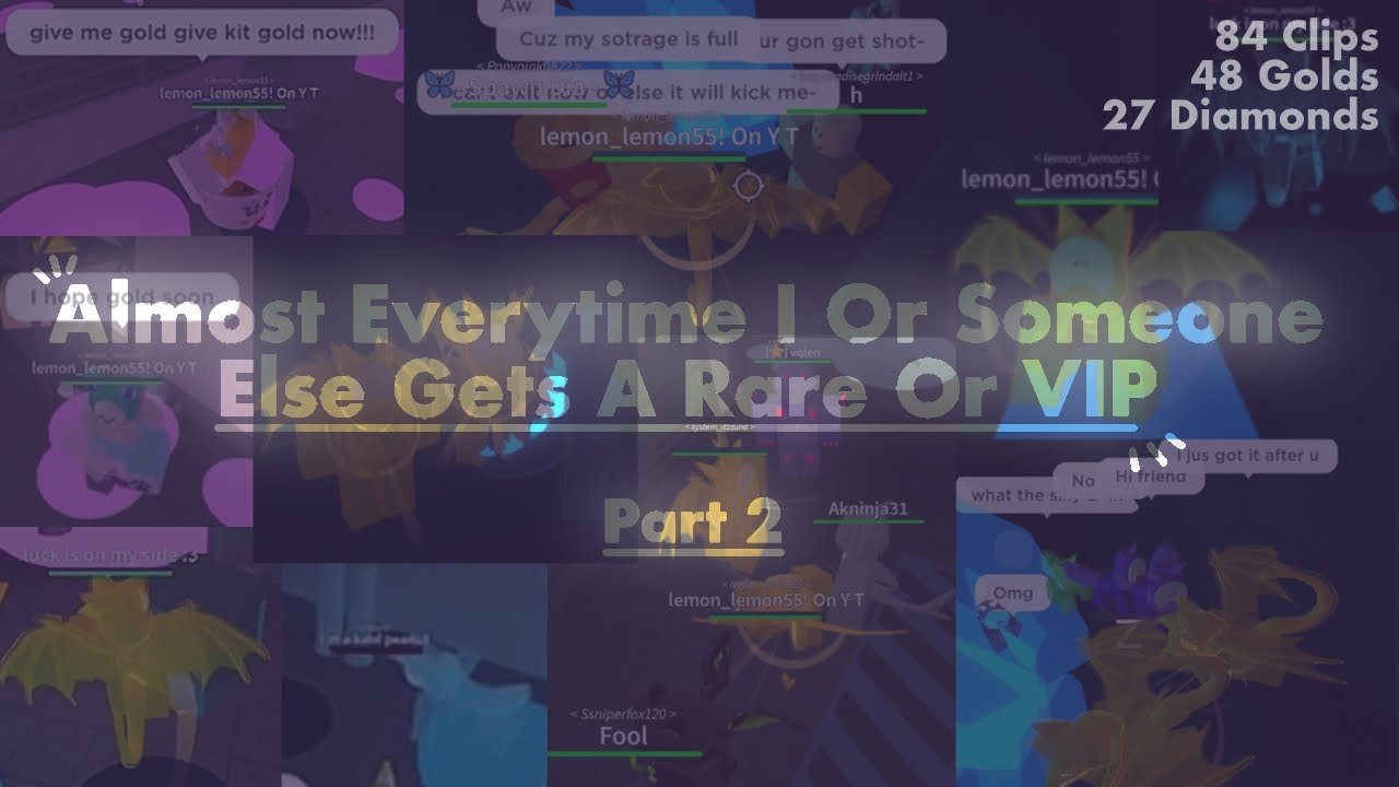 Almost Everytime I Or Someone Else Gets A Rare Or VIP | Kaiju Paradise ...