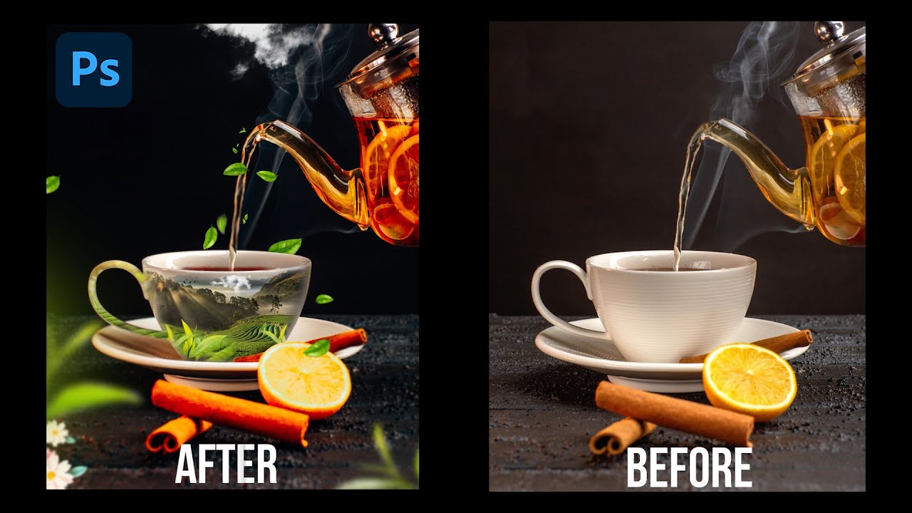Photo Manipulation in Photoshop - Green Tea | BID IT Lab | # ...