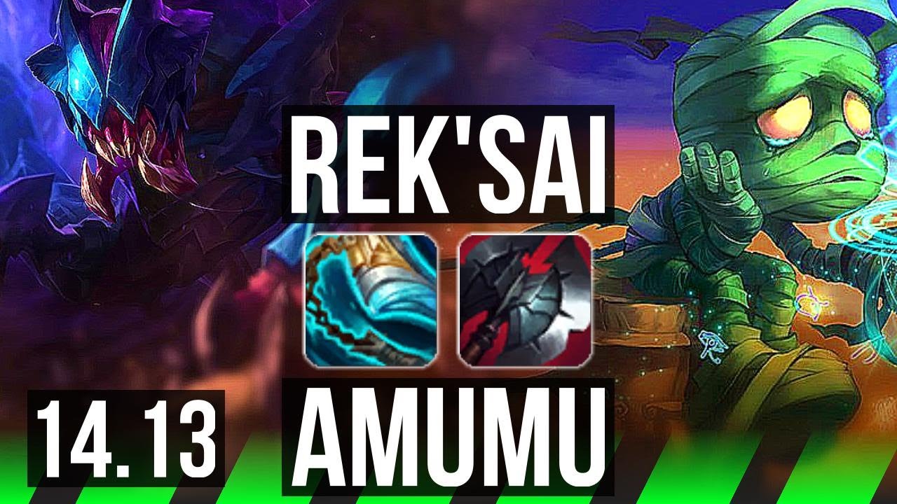 REK'SAI vs AMUMU (JGL) | Rank 2 Rek'Sai, 10/1/13, 500+ games ...