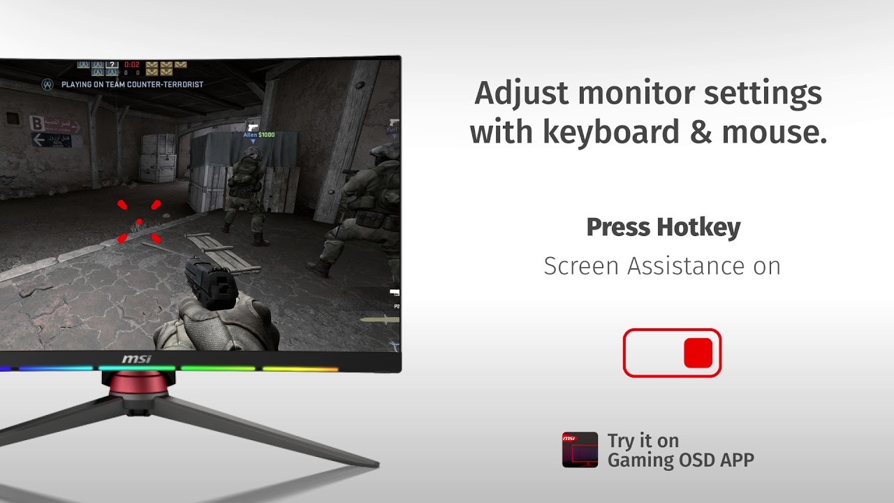 MSI Gaming OSD - Hotkey - YouTube