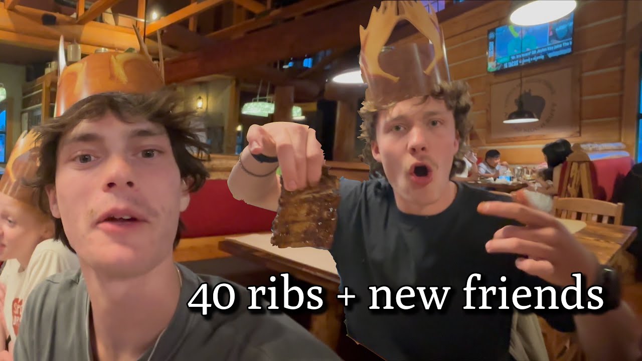 Epic Rib-Eating Challenge & New Friends on the Road! - YouTube
