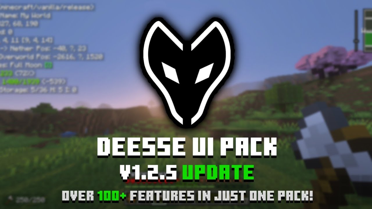 Déesse UI v1.2.5 Release! - Minecraft Bedrock Edition - YouTube