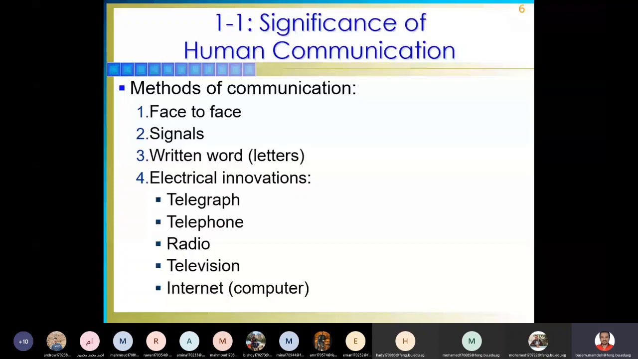 Lecture 01: Introduction to Communication Systems - YouTube