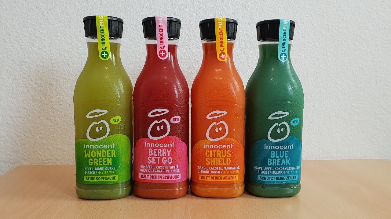 Innocent Plus (Smoothie) Saft test, Citrus Shield, wonder green, berry ...