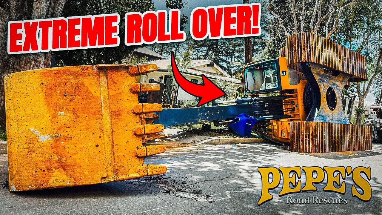 INSANE HEAVY EQUIPMENT DISASTERS (Excavator Rollover and Container ...