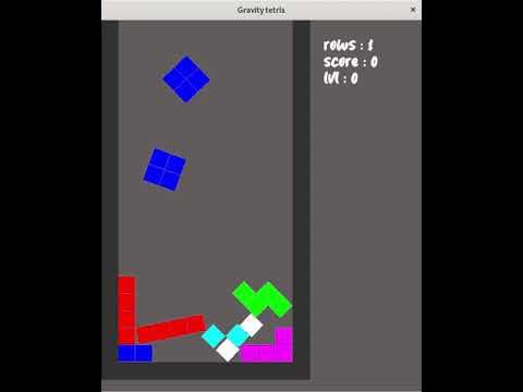 Gravity Tetris Qt/C++ + Box2D - YouTube