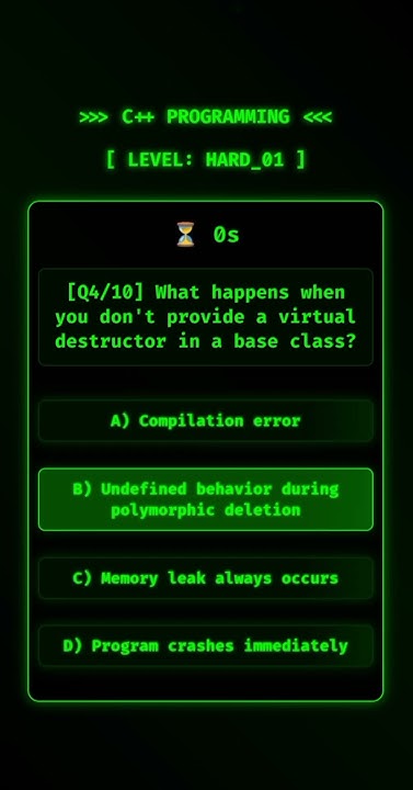 C++ Programming | Hard | Quiz 1 #computerprogramming - YouTube