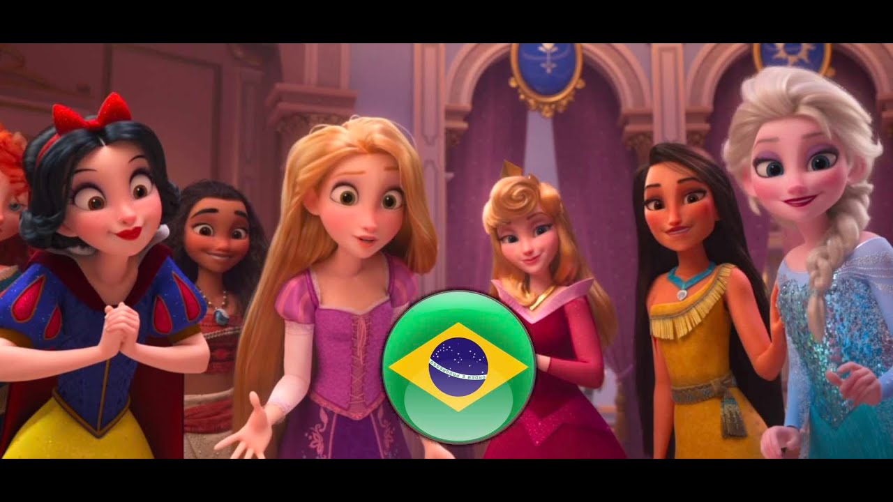 Vanellope meets the Disney Princesses (Brazilian Portuguese) | RALPH ...
