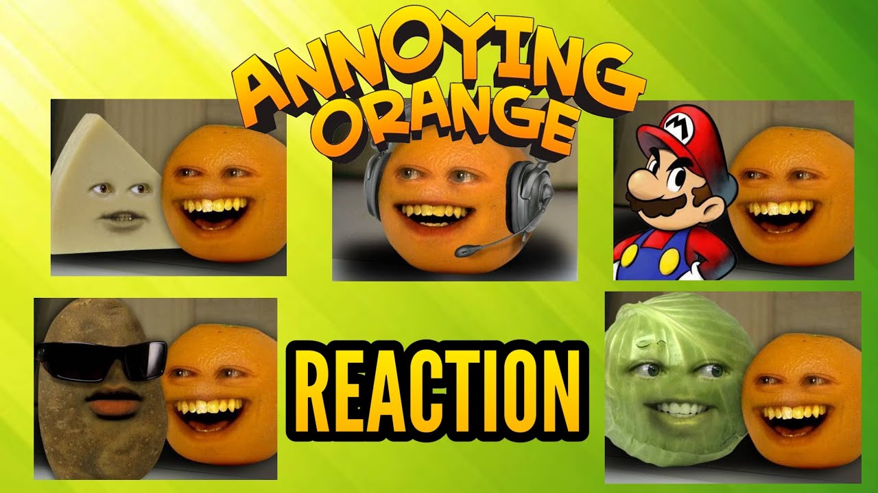 Reacting to Annoying Orange - A Cheesy Episode/Prank Call #1/Super ...