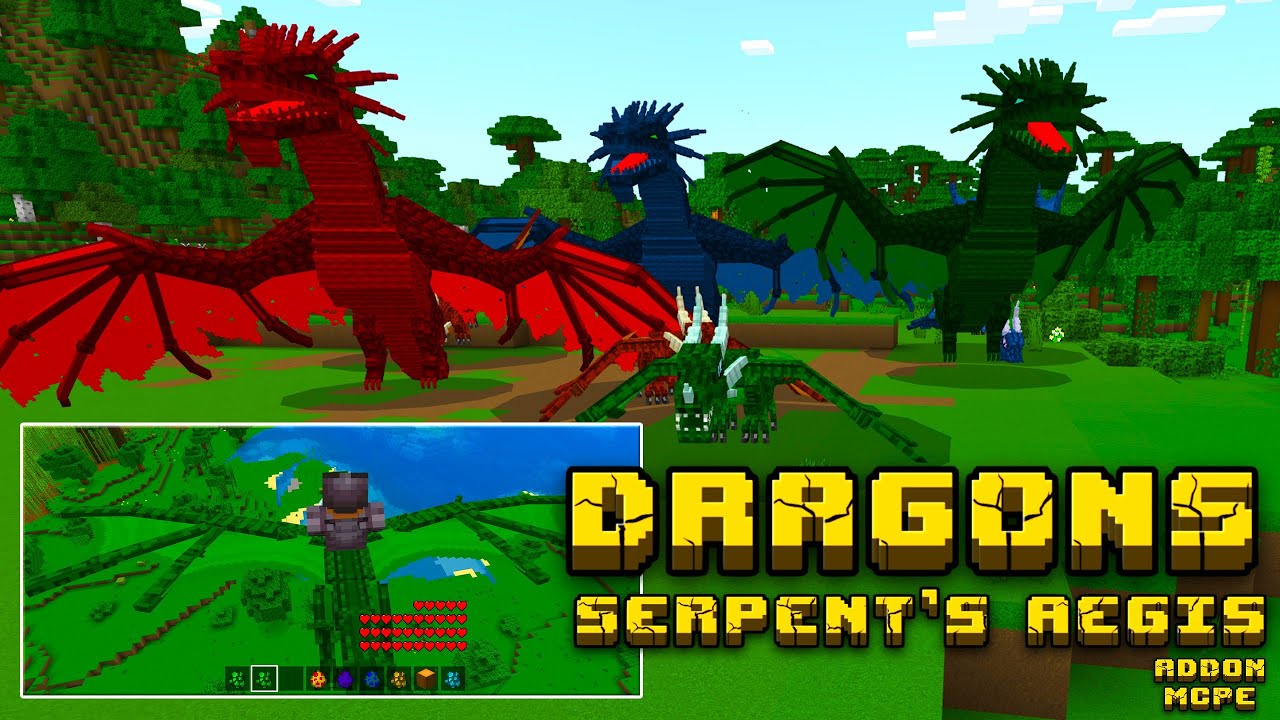 Unleash Dragon Power with Serpent’s Aegis Dragons Mod in Minecraft! 🐉 - YouTube