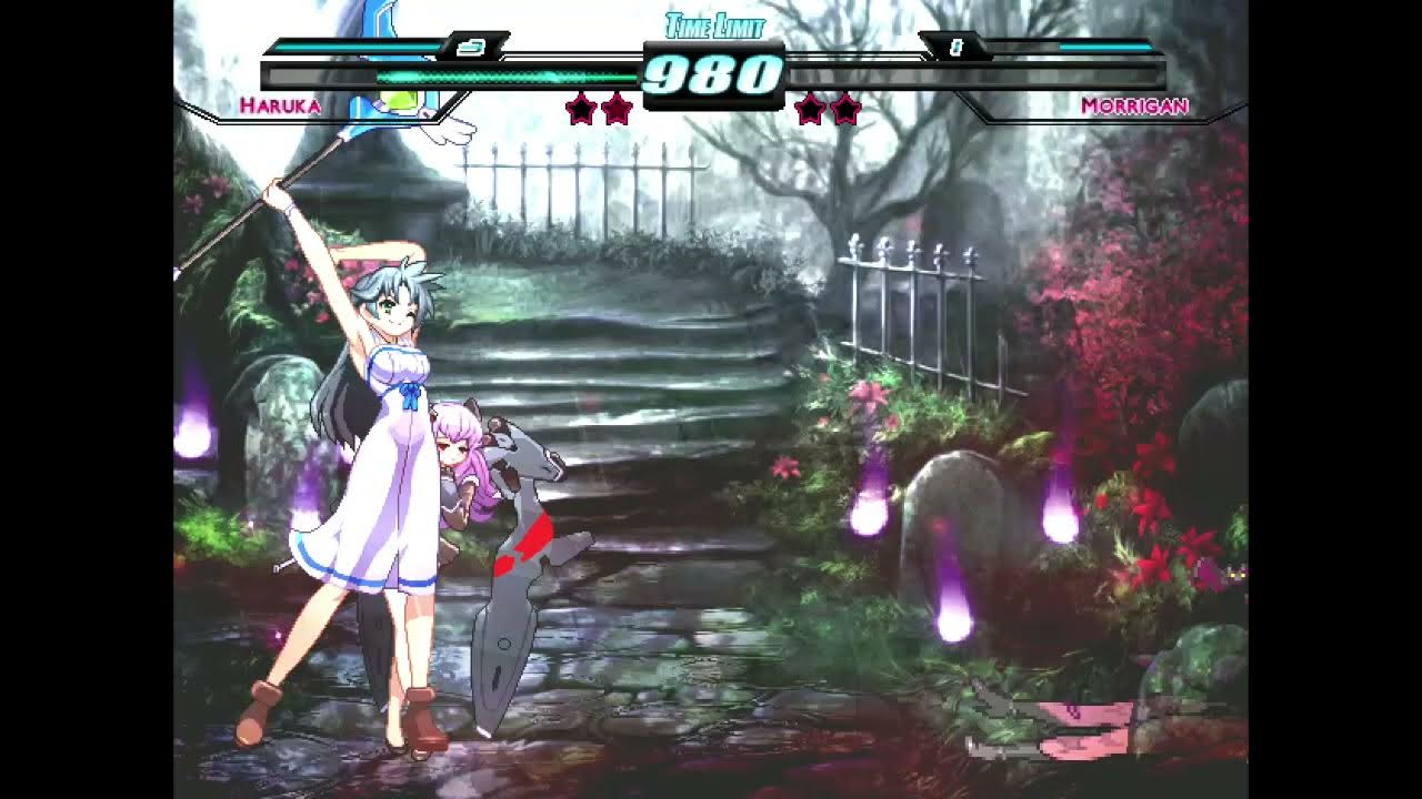 M.U.G.E.N. Aimless Battles - Haruka Kutuna (me) vs. Morrigan Aensland - YouTube