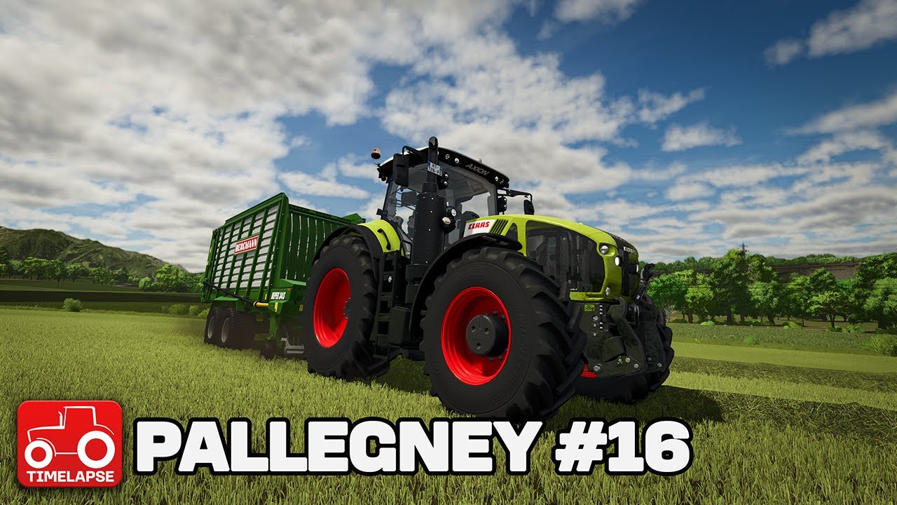 MAKING SILAGE!! Pallegney FS25 Timelapse Farming Simulator 25 Ep 16 ...