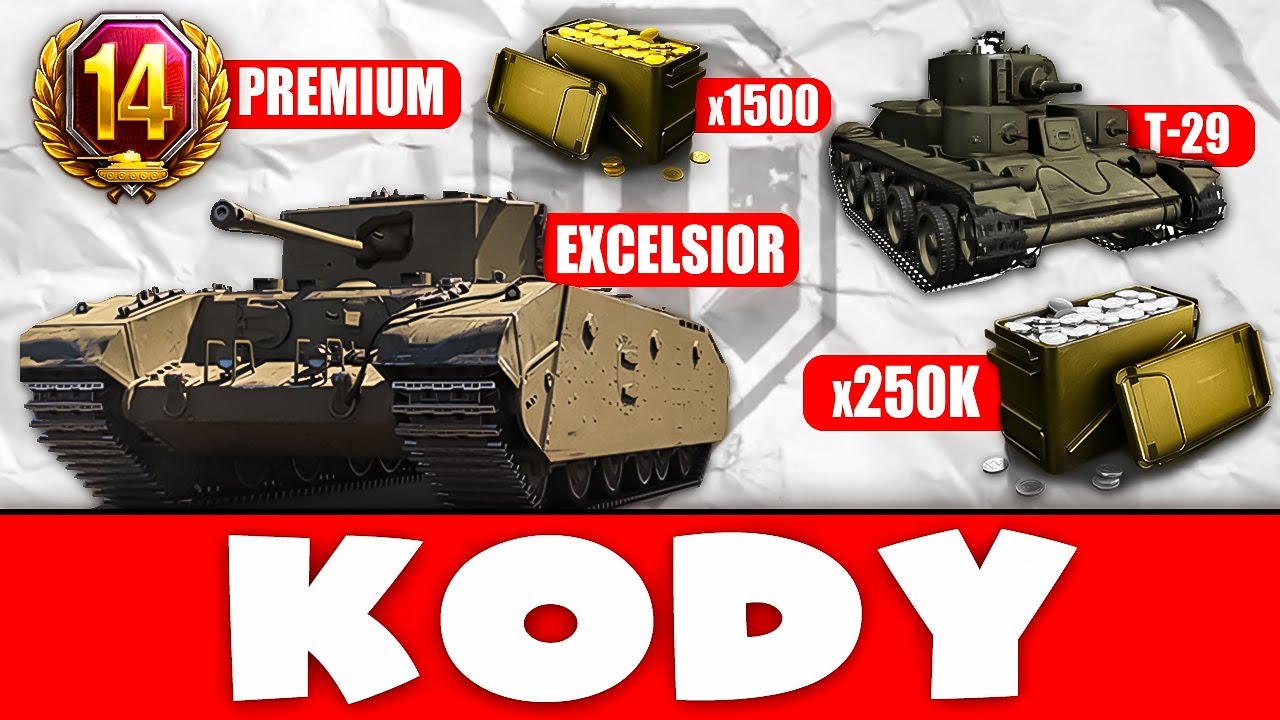 Kody do WoT PC: Premium, Złoto, Czołg ️ BONUSY 2025 World of Tanks EU ...