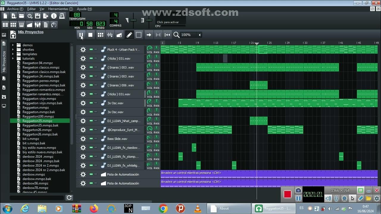 Como hacer Reggaeton 2024 en lmms - YouTube