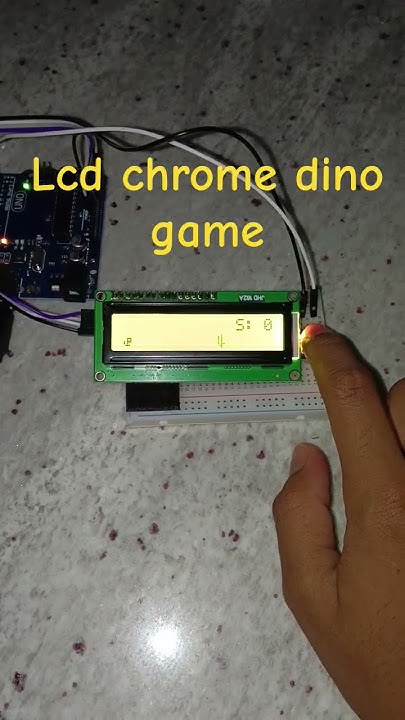 lcd chrome dino game - YouTube