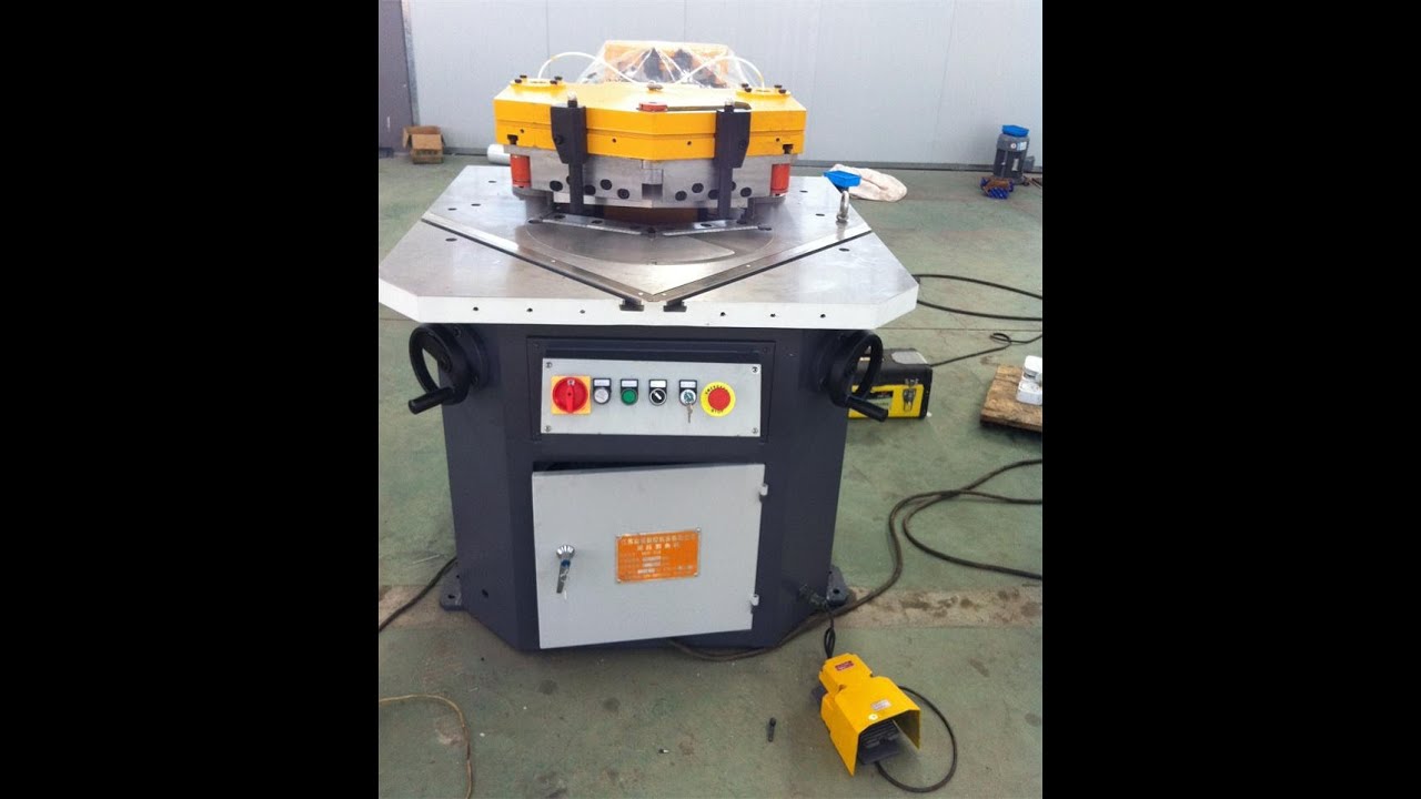 Hydraulic Angle Metal Corner Notching Machine With Angle Adjustable ...