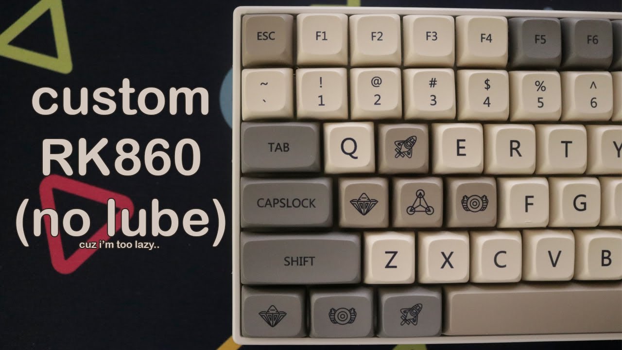 my first custom keyboard [Royal Kludge] RK860 - YouTube