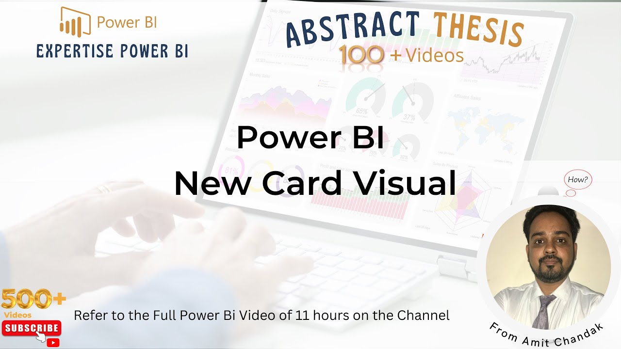 Powerbitutorial Powerbiforbeginners Power Bi New Card Visual Youtube