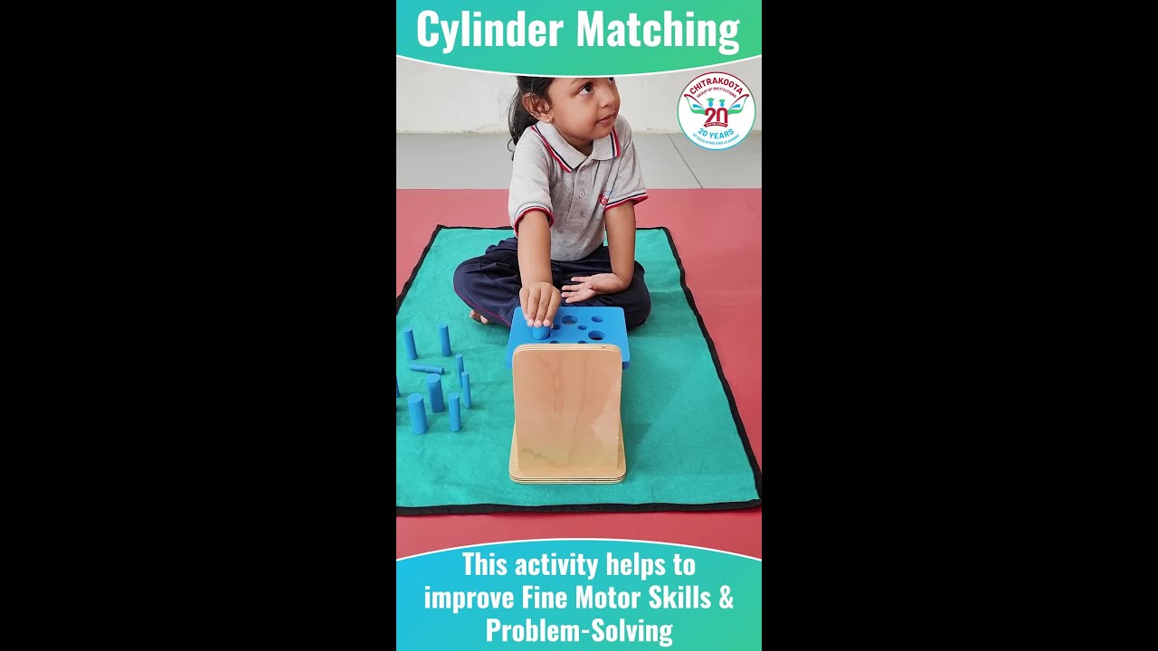 Cylinder Matching: Montessori activity - YouTube