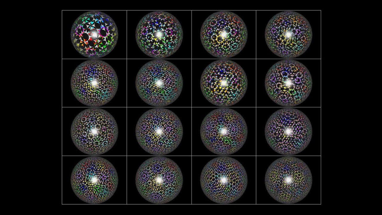 midsphere subtract from Goldberg polyhedron(I n, m) and (I m, n) - YouTube