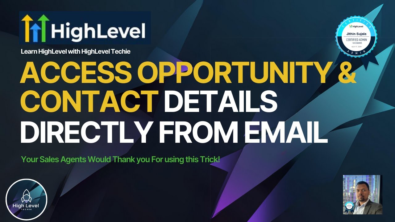 Access Contacts and Opportunity details directly from email - YouTube