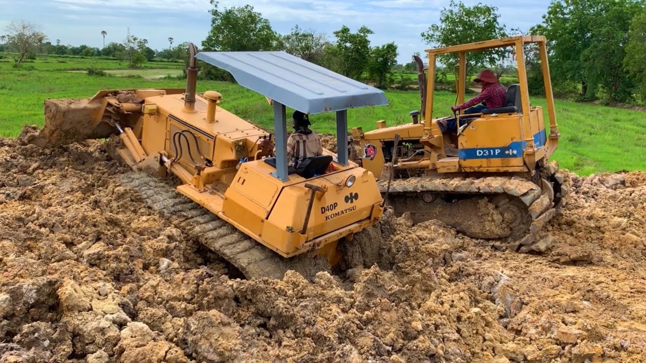 Cool Safety Digging Recovery Bulldozer Stuck In Mud - YouTube