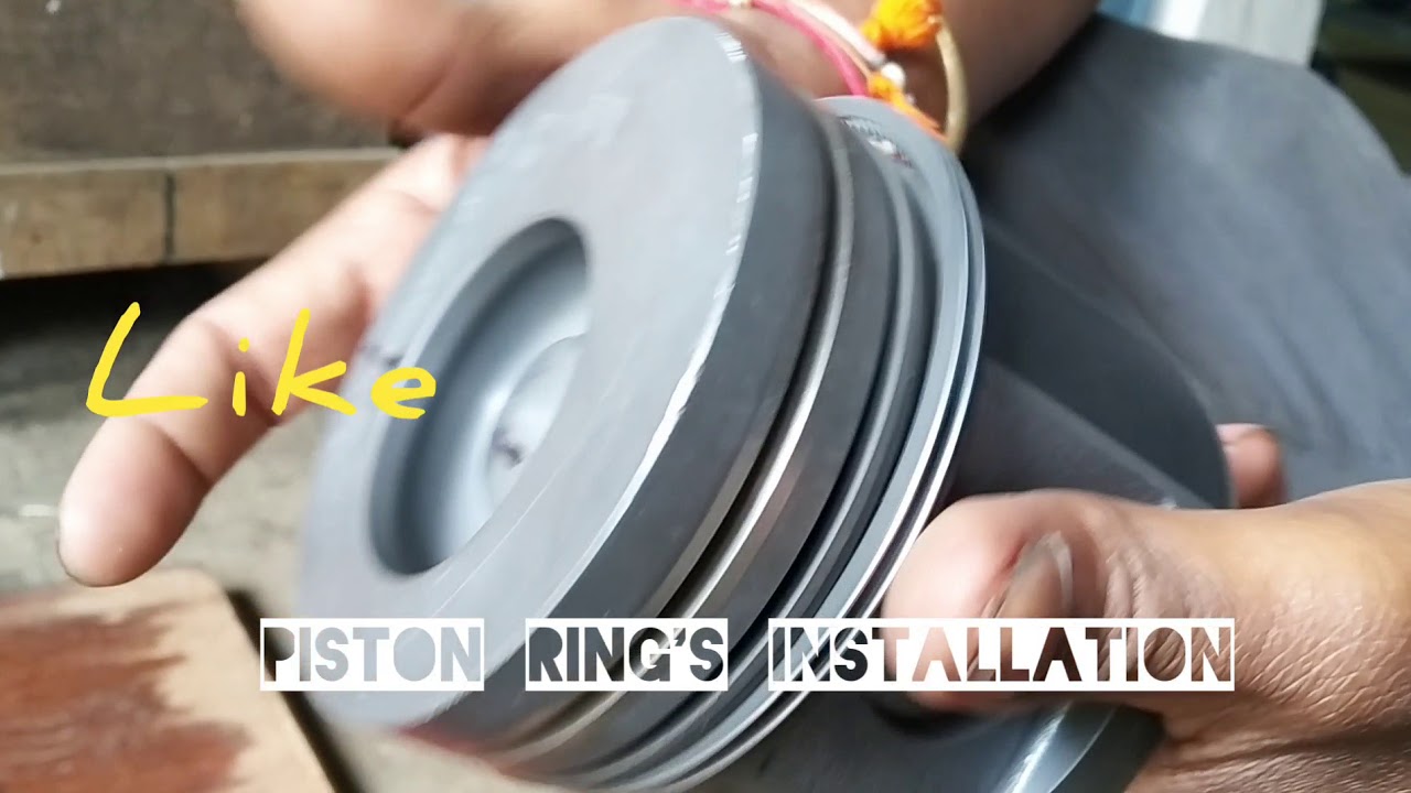 How to Piston Ring's Installation - YouTube