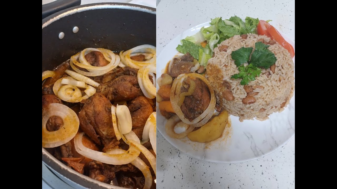 Men koman mwen fe sos Poul Fri bien Gou /Sauce Poule/Haitian Chicken ...