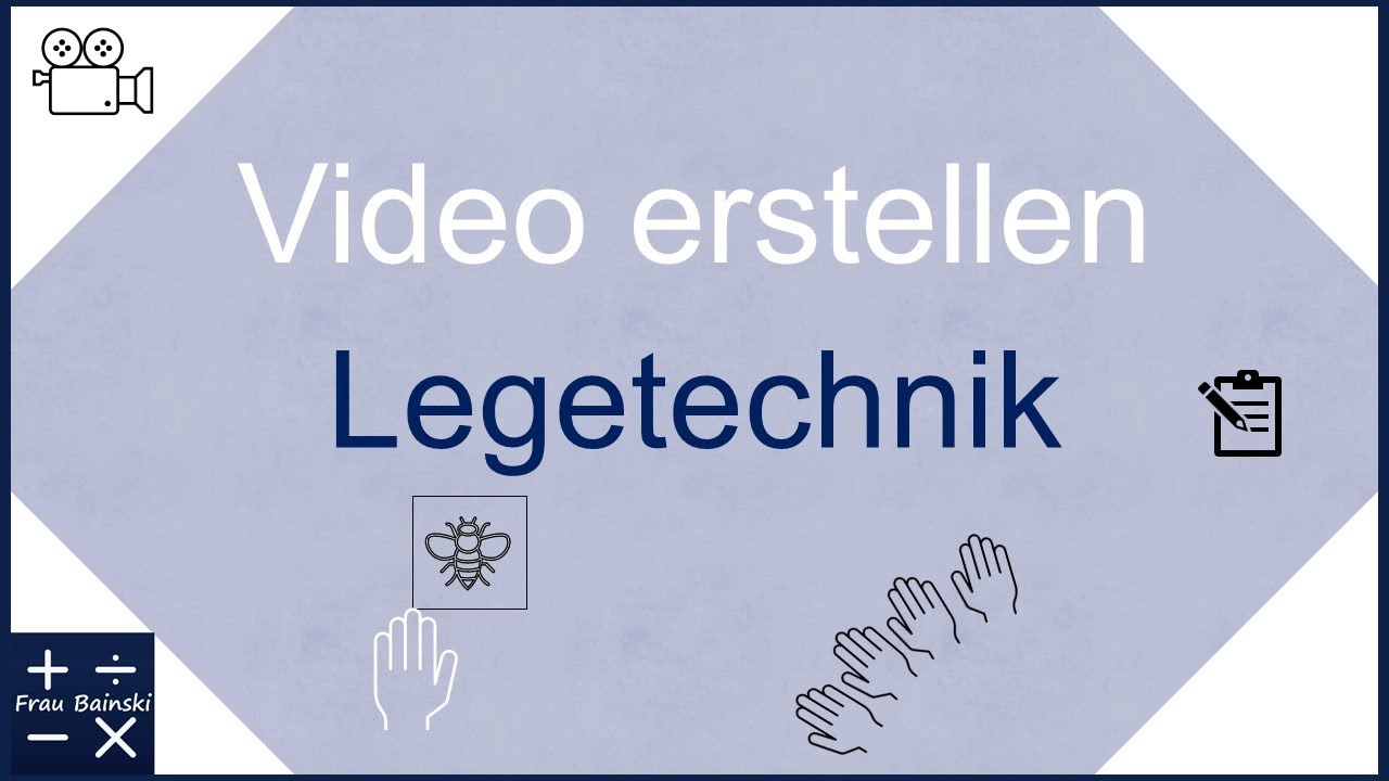 Video erstellen: Legetechnik - YouTube