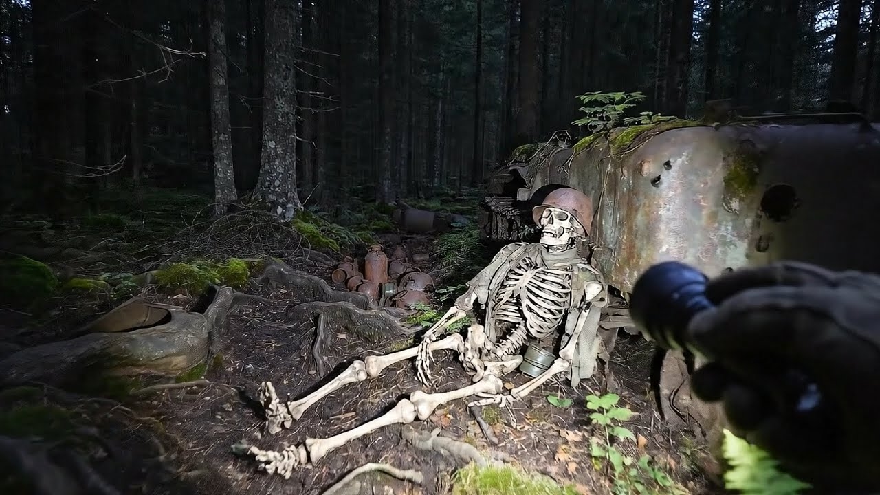 The Skeleton Soldiers dead whale WWII walking Through to explore a ...