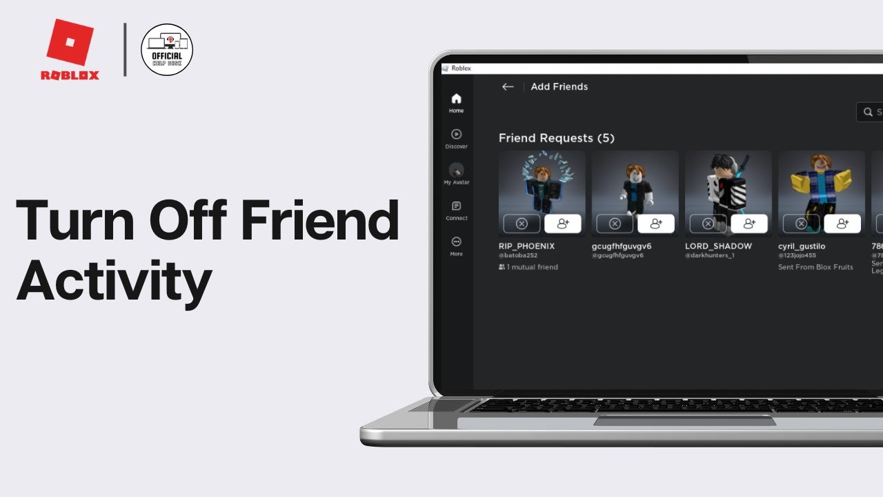 How To Turn Off Friend Activity on Roblox (2024) - YouTube