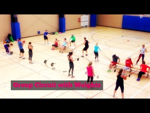 Group Circuit Exercise Ideas - Heavy Weight Drills - YouTube