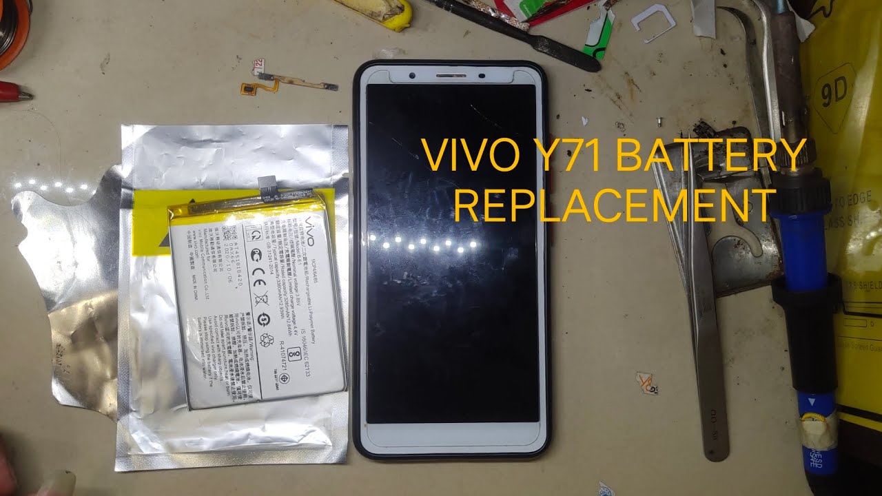 vivo y71 battery replacement / vivo y71 ganti batre - YouTube