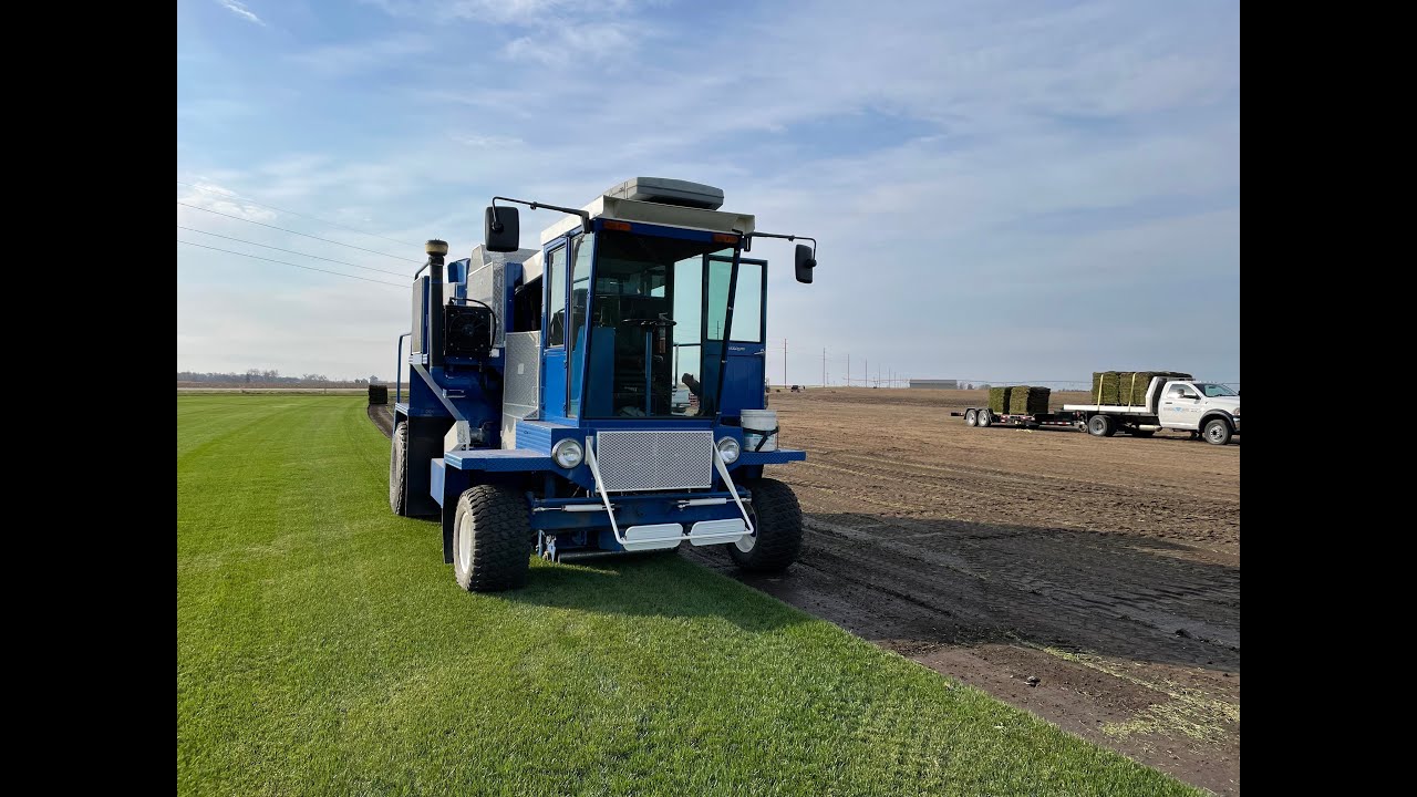 Princeton Automatic Sod Harvester - Blue Grass Enterprises, Inc. - YouTube