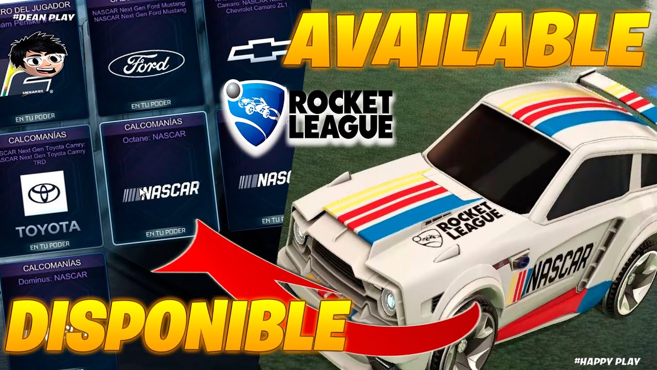 Rocket League - New Nascar Decal Octane & Fennec & Dominus Fan Pass ...