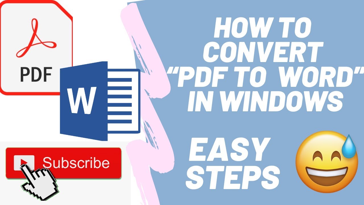 HOW TO CONVERT PDF TO WORD IN WINDOWS TUTORIAL YouTube how-to-convert-pdf-to-word-in-windows-tutorial-youtube