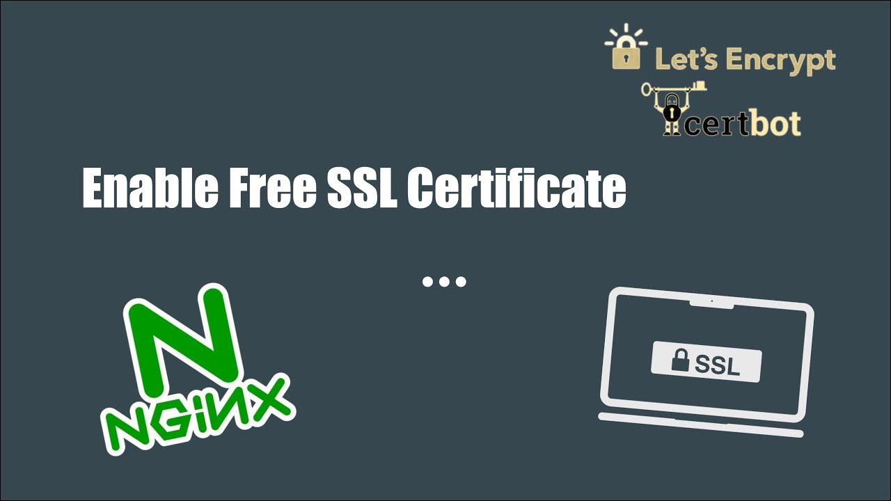 How To Enable Free Ssl Certificate For Nginx Using Certbot Youtube