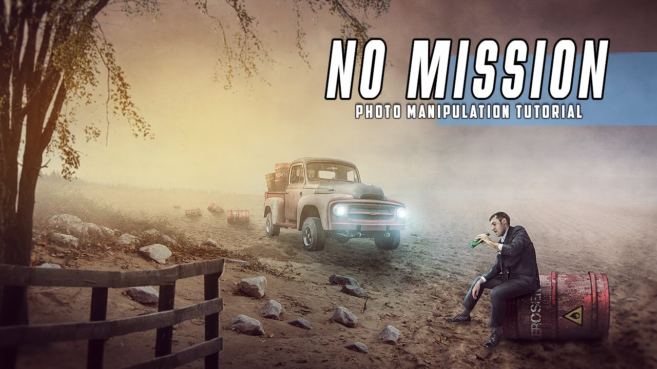 No Mission - Photoshop Manipulation Tutorial Compositing - YouTube
