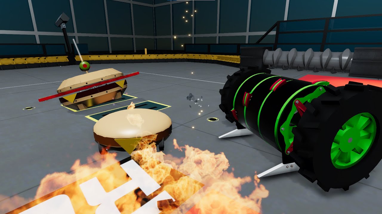 Robot Rumble 2.0: Axe Backwards vs Battle Royale With Cheese - YouTube